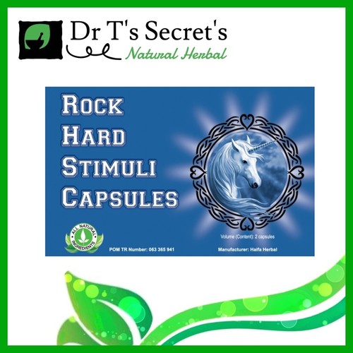 FOR MEN - ROCK HARD STIMULI CAPSULES FOR MAN STRENGTH 100% HERBAL ...