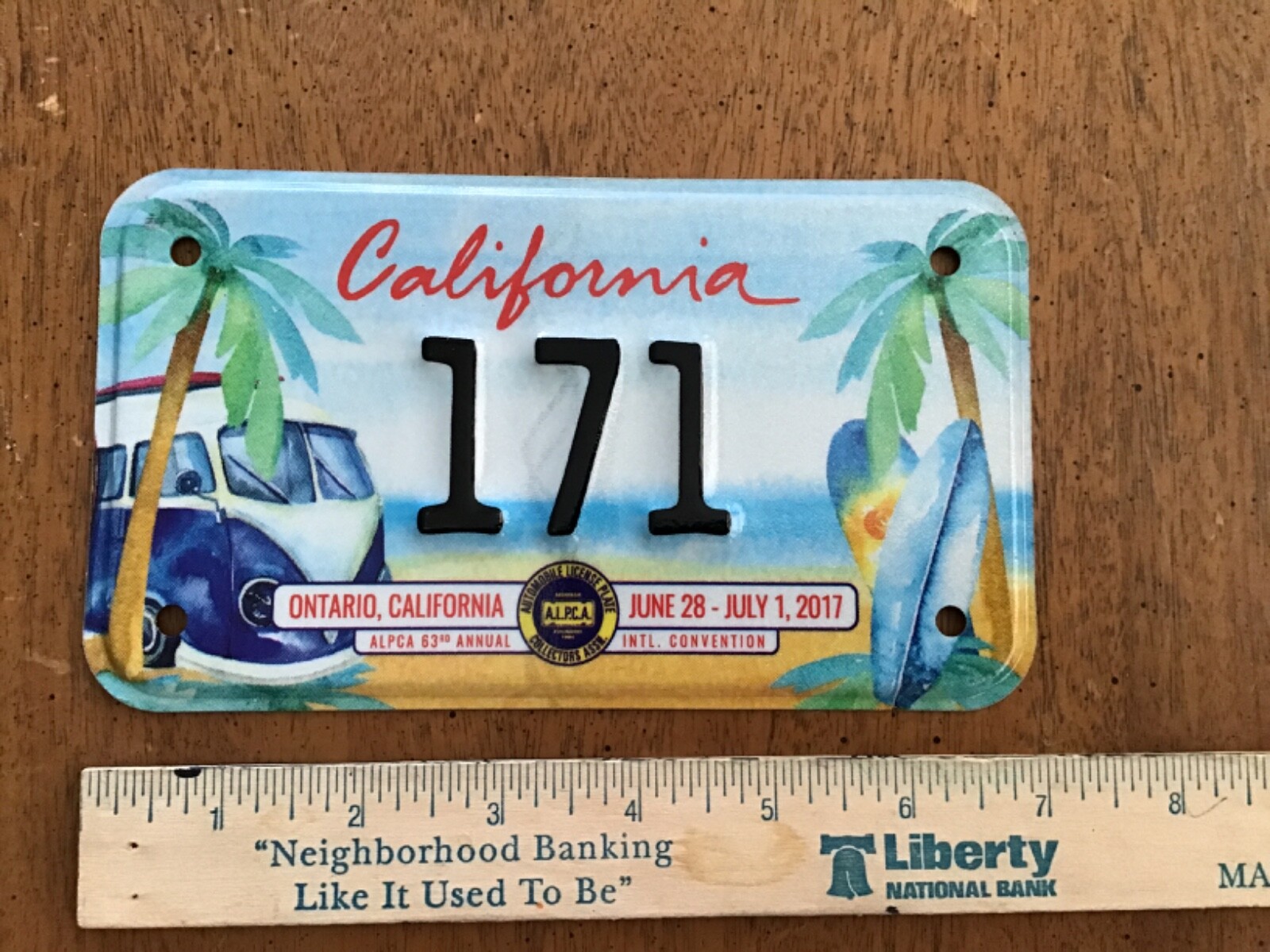 2017 ALPCA California Motorcycle License Plate Tag Booster 171 Ontario ...