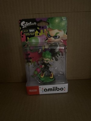 GENUINE Nintendo Switch amiibo Wii U Splatoon 2 Inkling Boy Neon Green ...