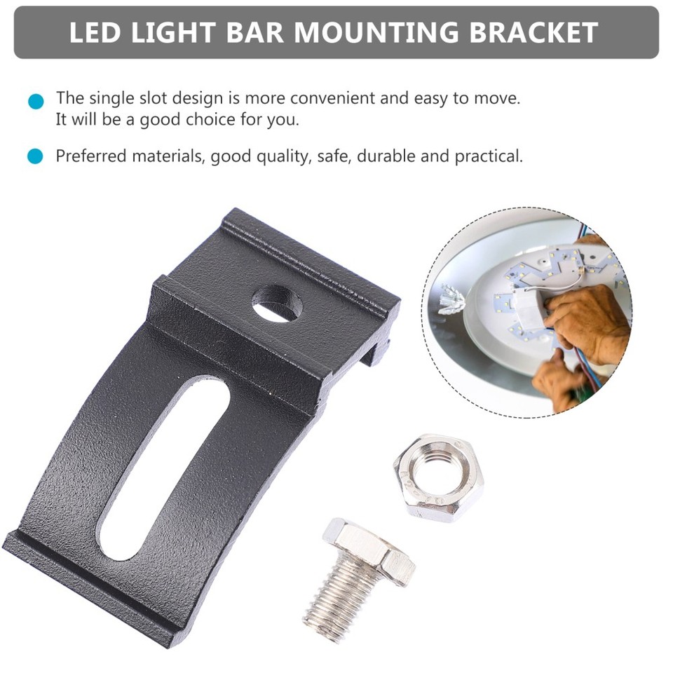 1 Set Useful Lamp Mounting Base Bracket LED Light Bar Slide Mount ...