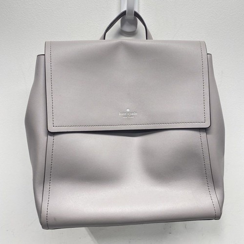 Kate Spade New York Grey Leather Backpack | eBay