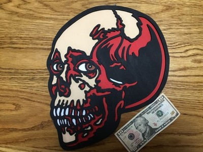 EVIL DEAD SKULL FIGURE - 3D WOOD ART | eBay