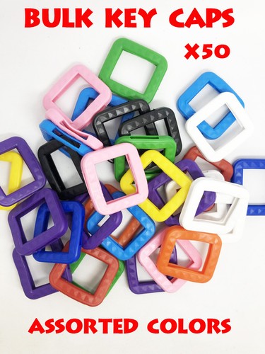 Square Headed Key Caps/ Key Identifiers - Bulk Lot x50 Caps - Assorted ...