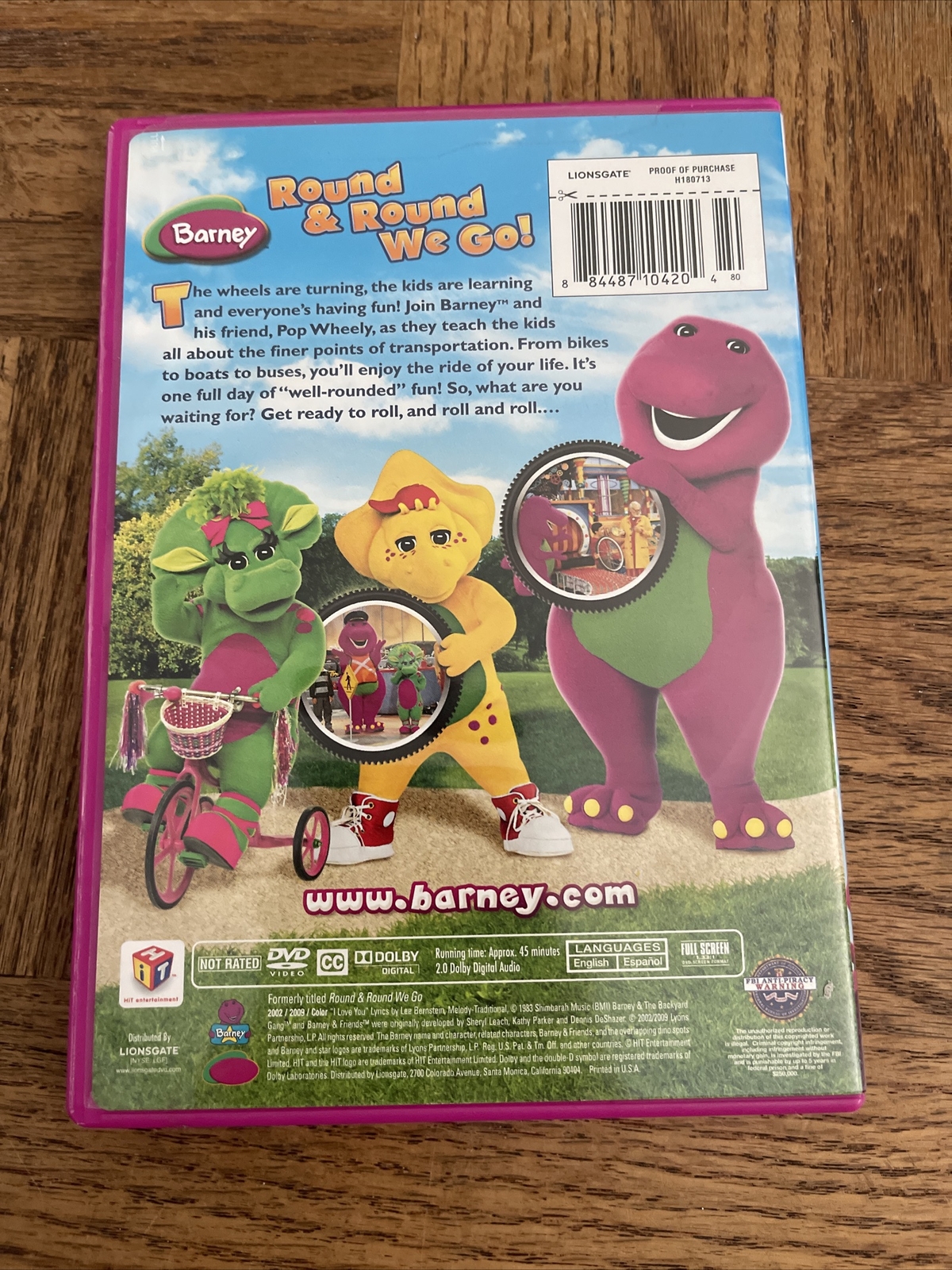 Barney Fun On Wheels DVD 884487104204| eBay