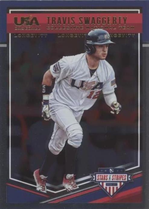 2018 Panini USA Baseball Stars & Stripes Longevity - Travis Swaggerty ...