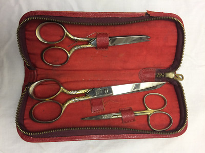 3 Vintage Robuso Personal Grooming Kit Scissors Set | eBay