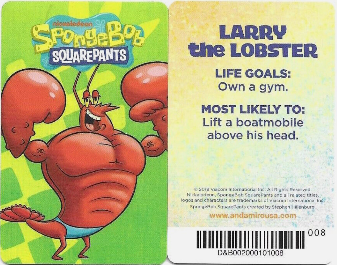 DAVE & AND BUSTER'S - SPONGEBOB SQUAREPANTS - COIN PUSHER CARDS | eBay