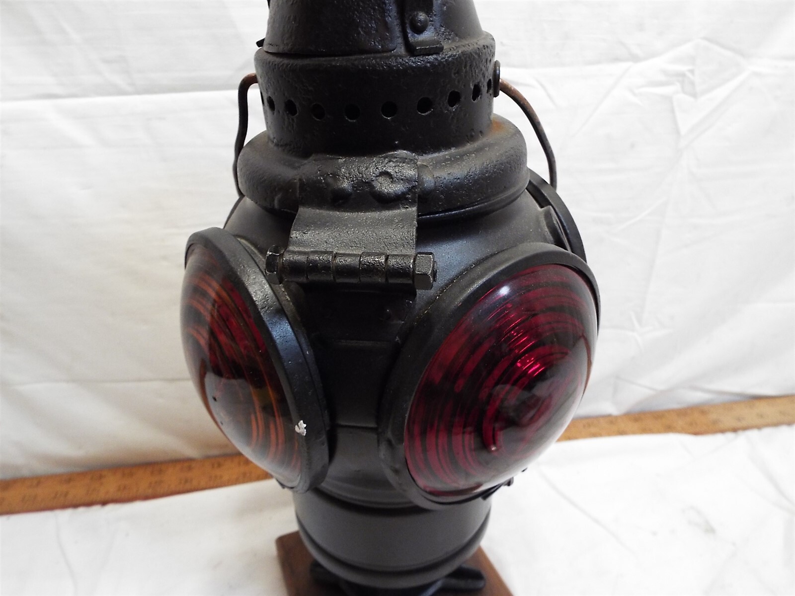 Vintage Adlake 4-Way Railroad Switch Signal Lantern Train RR Lamp Light ...