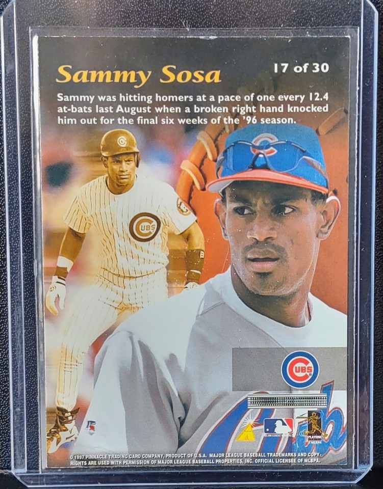 1997 Pinnacle Mint Collection Sammy Sosa Bronze #17 Chicago Cubs | eBay