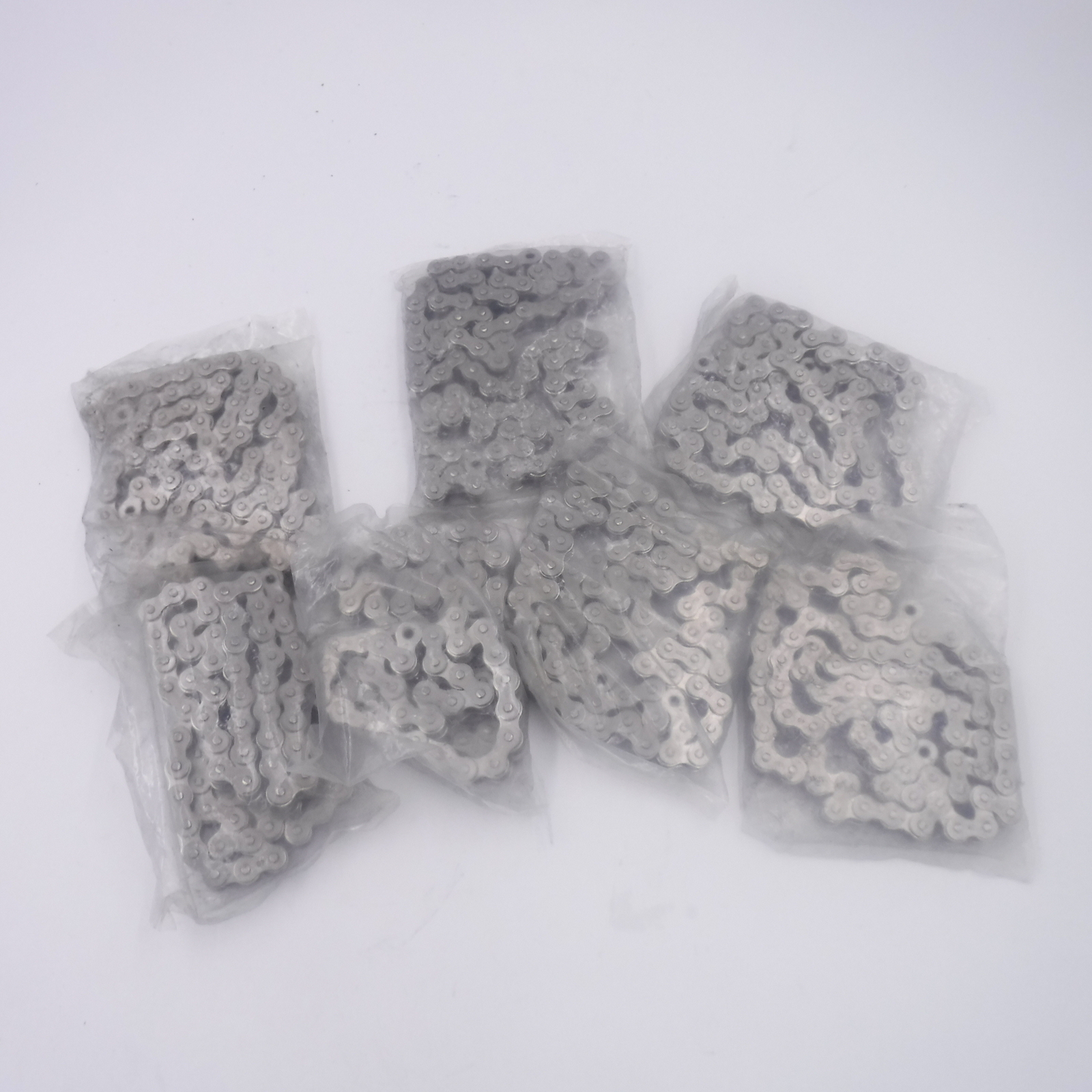 Lot of 7 Peer 41 Link ANSI #40 Roller Chains Silver 40NP, 3' Each, 21 ...