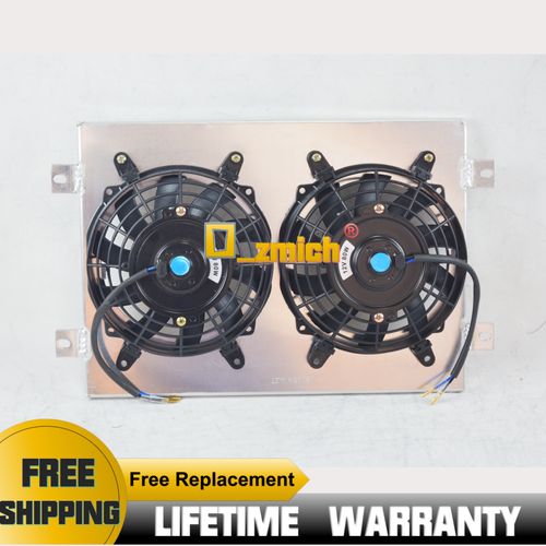 Aluminum Shroud+Fans Fit VW Golf GTI / Jetta MK2 / Corrado Coupe 1.8 17 ...