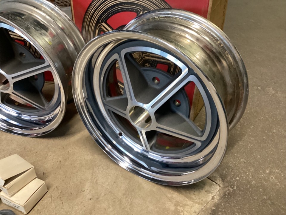 1966 Kelsey-Hayes Magstar I 14x6 5 Spoke Wheels Rims | 5x120.65 Bolt ...