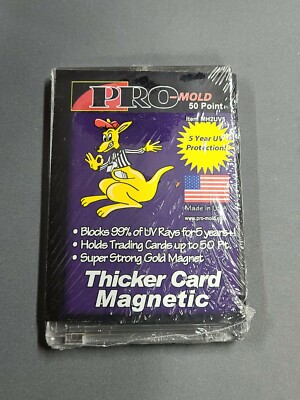 5x Pro Mold 50 PT 50pt One Touch Thick Card Point Magnetic Card Holder ...