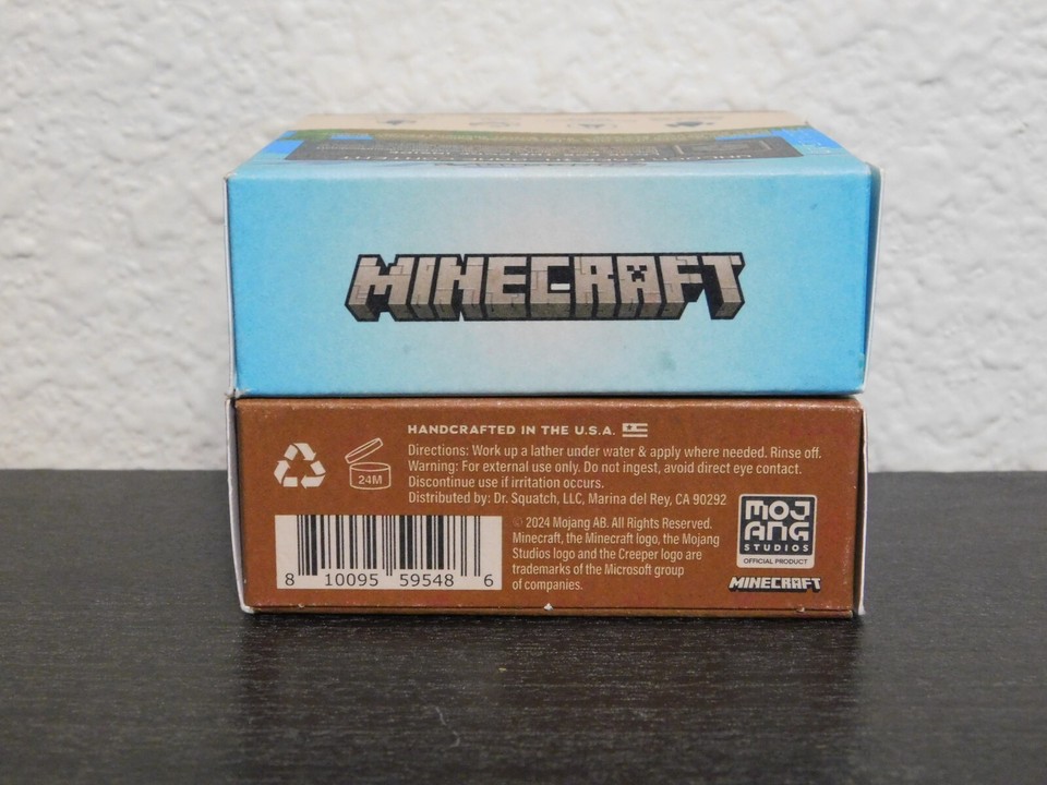 2 Minecraft Diamond Scrub Dr. Squatch Limited Edition W/ GAME CODES Bar ...