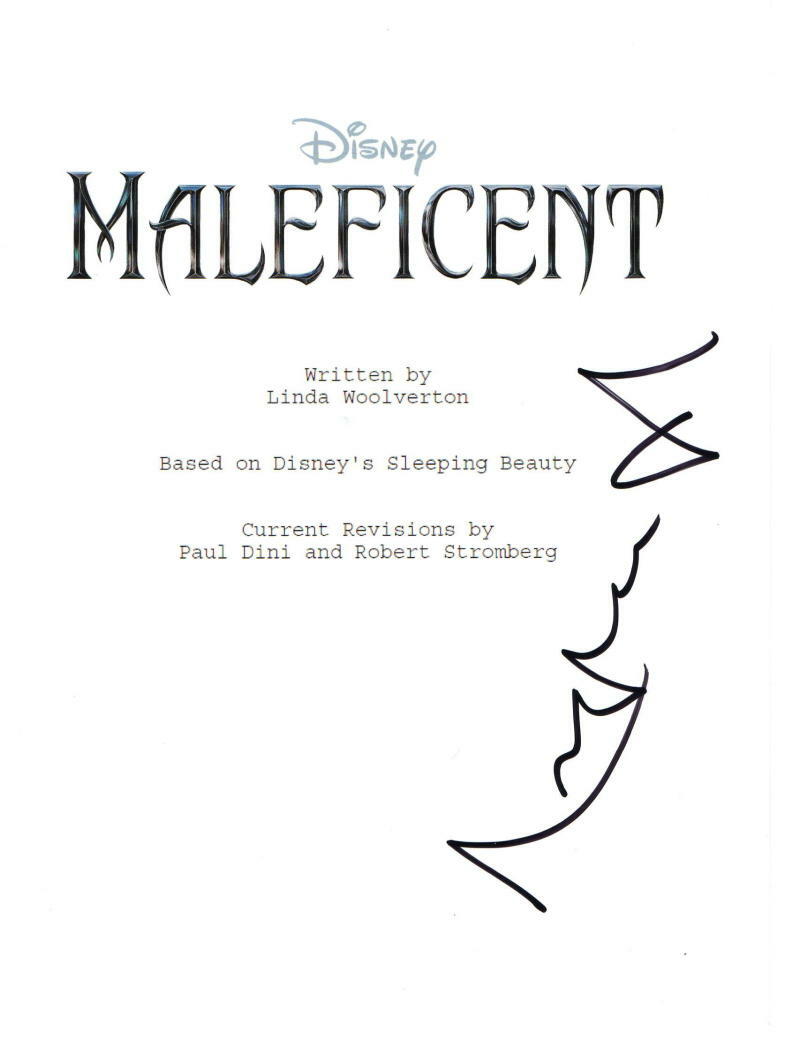 ANGELINA JOLIE SIGNED MALEFICENT FULL SCRIPT AUTHENTIC AUTOGRAPH COA | eBay