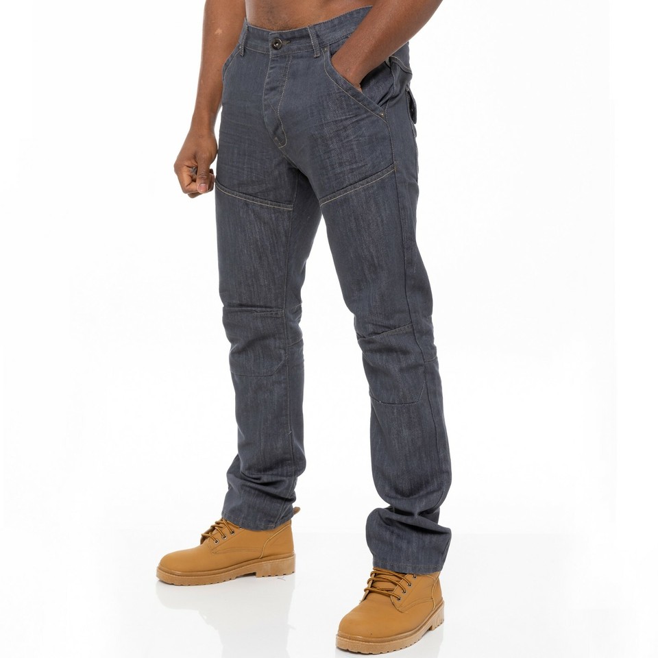 Enzo Mens Jeans Straight Leg Regular Fit Denim Trouser Pants All UK ...