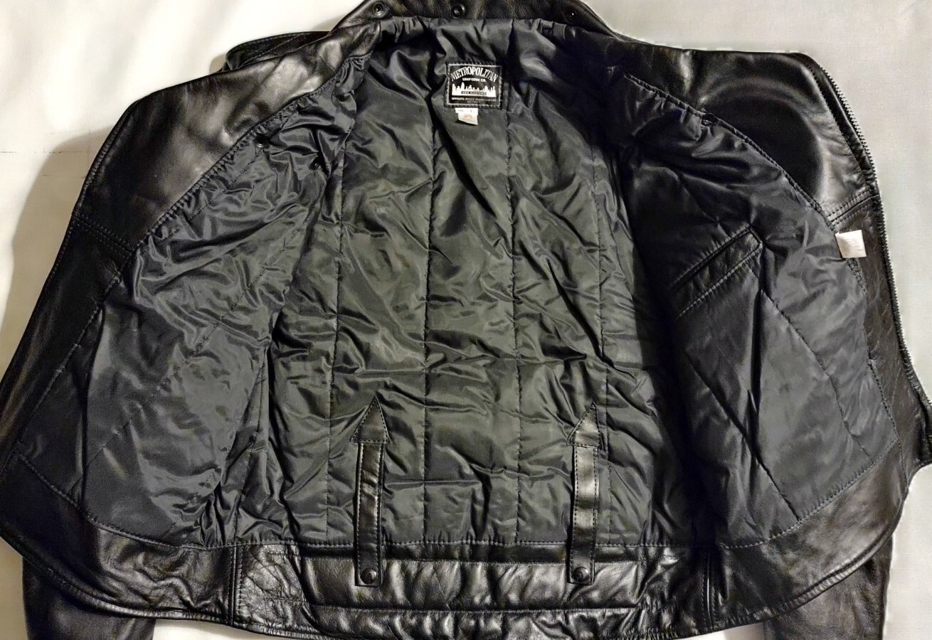 VTG RARE MADE IN USA METROPOLITAN UNIFORM CO. DETROIT POLICE LEATHER ...