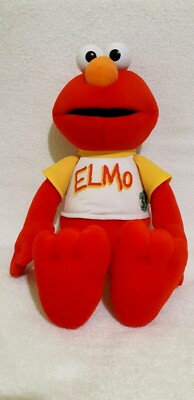 SESAME STREET Elmo 35 YEAR ANNIVERSARY Plush Toy 29cm (Sitting) | eBay ...