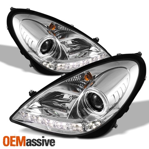 Fits 05-11 Benz Slk-Class R171 DRL LED Projector Clear Headlights *Fits ...