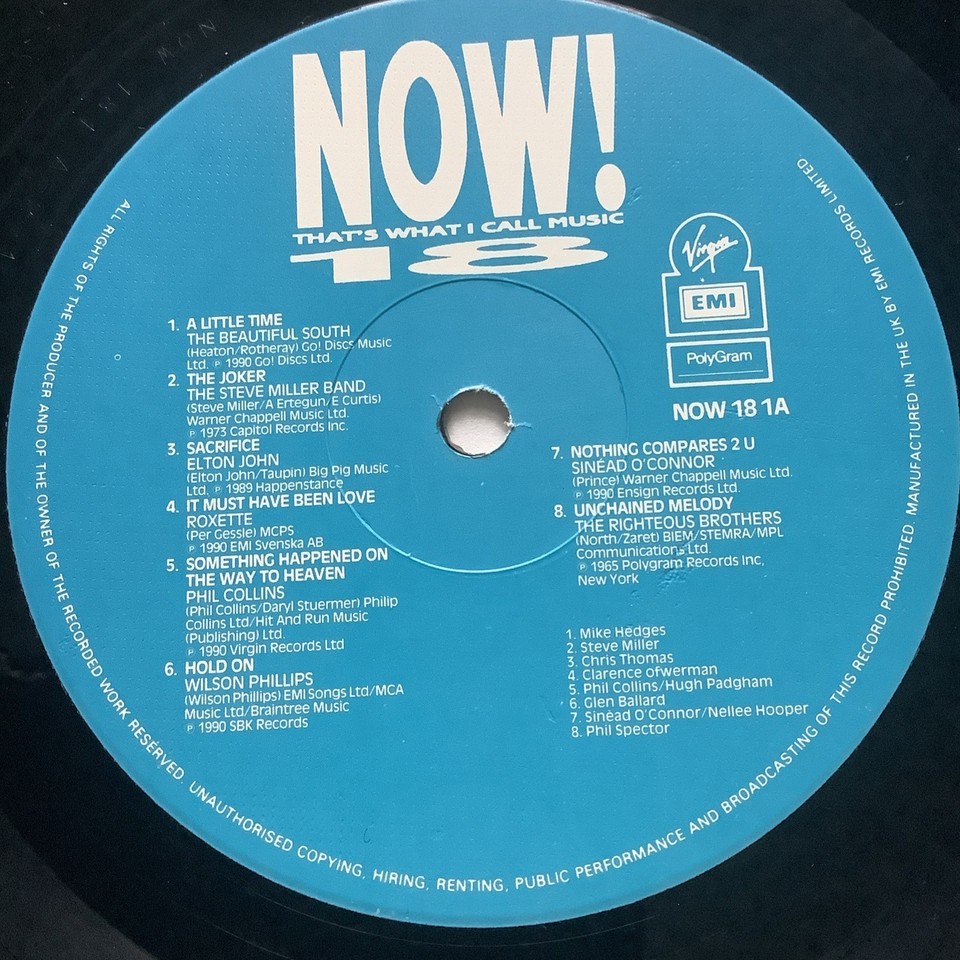 "Now That's What I Call Music 18" UK Double LP - NM | eBay