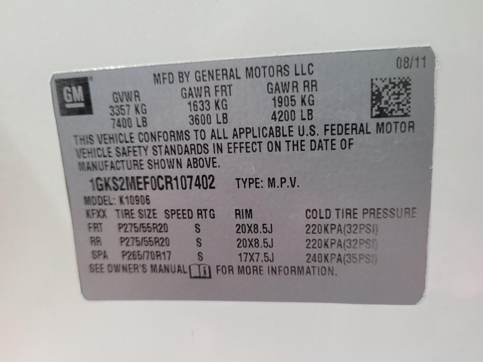 2010-2014 Gmc Yukon 1500 6.2L Engine Assembly VIN F 8th Digit Opt L94 ...