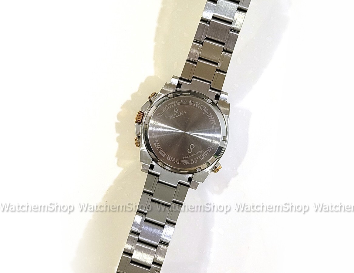 Bulova 44mm Precisionist 262khz Chronograph Watch 98G256 | eBay