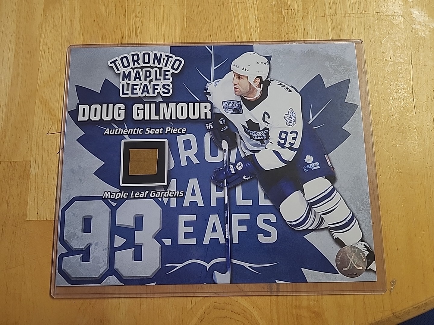 Doug Gilmore Toronto Maple Leafs Piece Of History Picture With Coa | eBay