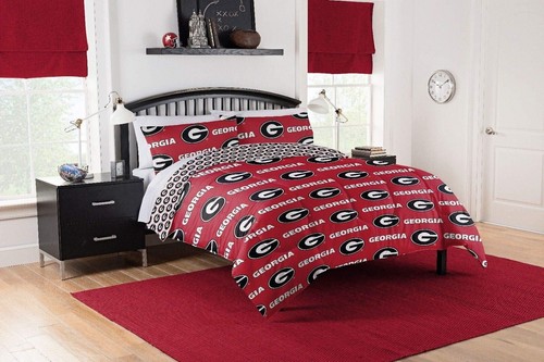 Georgia Bulldogs Full Comforter Sheet Set 5 Piece NCAA Bedding | eBay