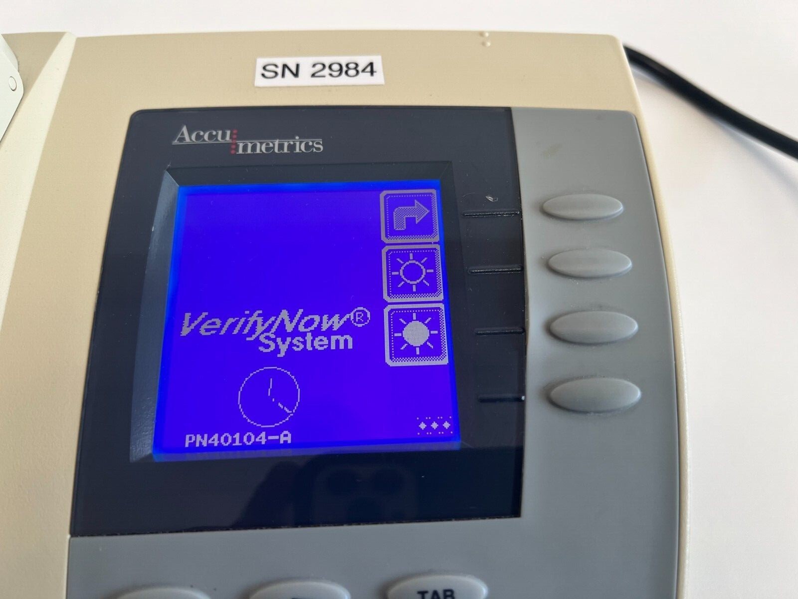 F9: Accumetrics VerifyNow System Rapid Platelet Lab Analyzer | eBay