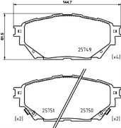 Mintex MDB4047 Brake Pad Set for sale online | eBay