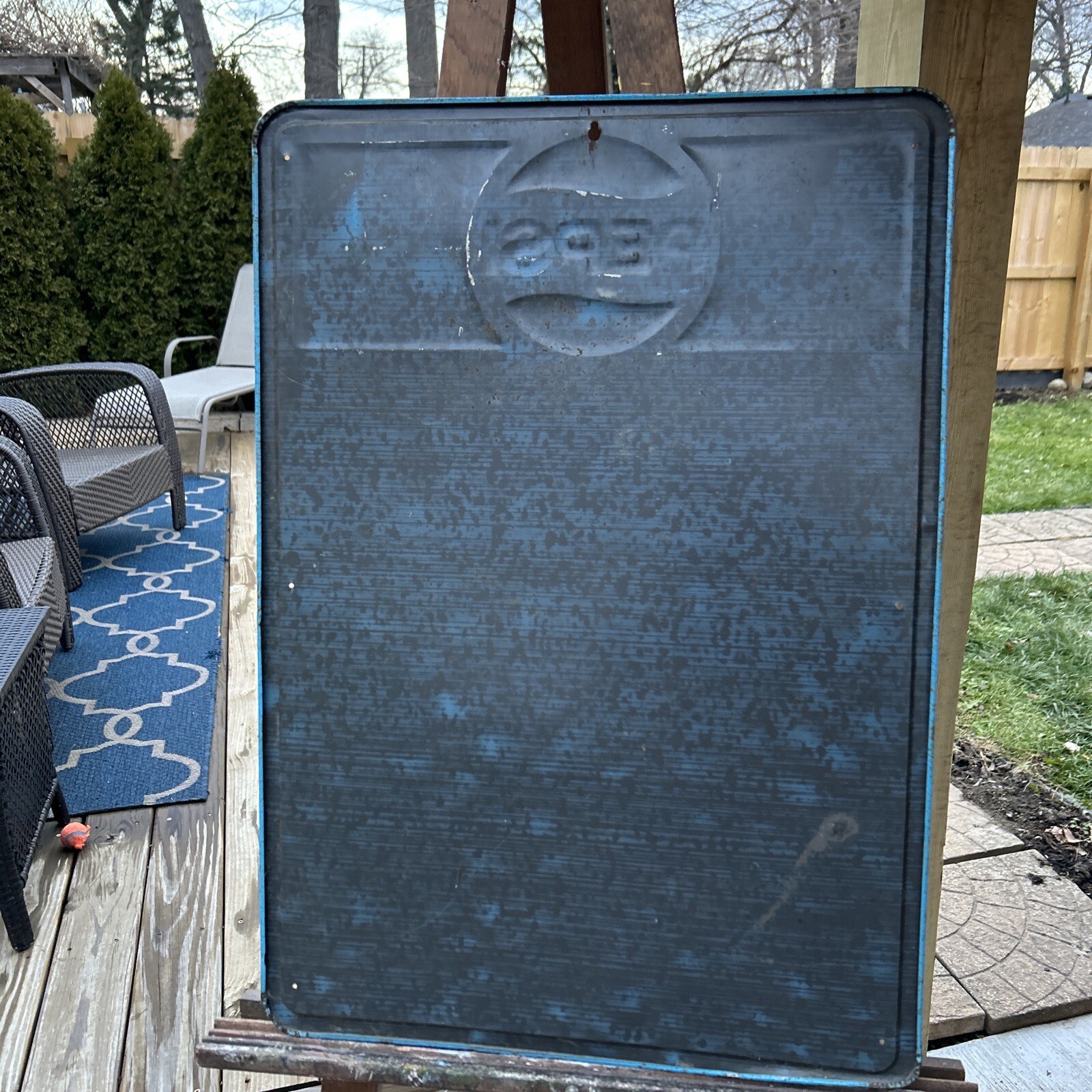 VTG Pepsi Cola Pop Chalkboard Metal Tin Sign Embossed Advertising Stout ...