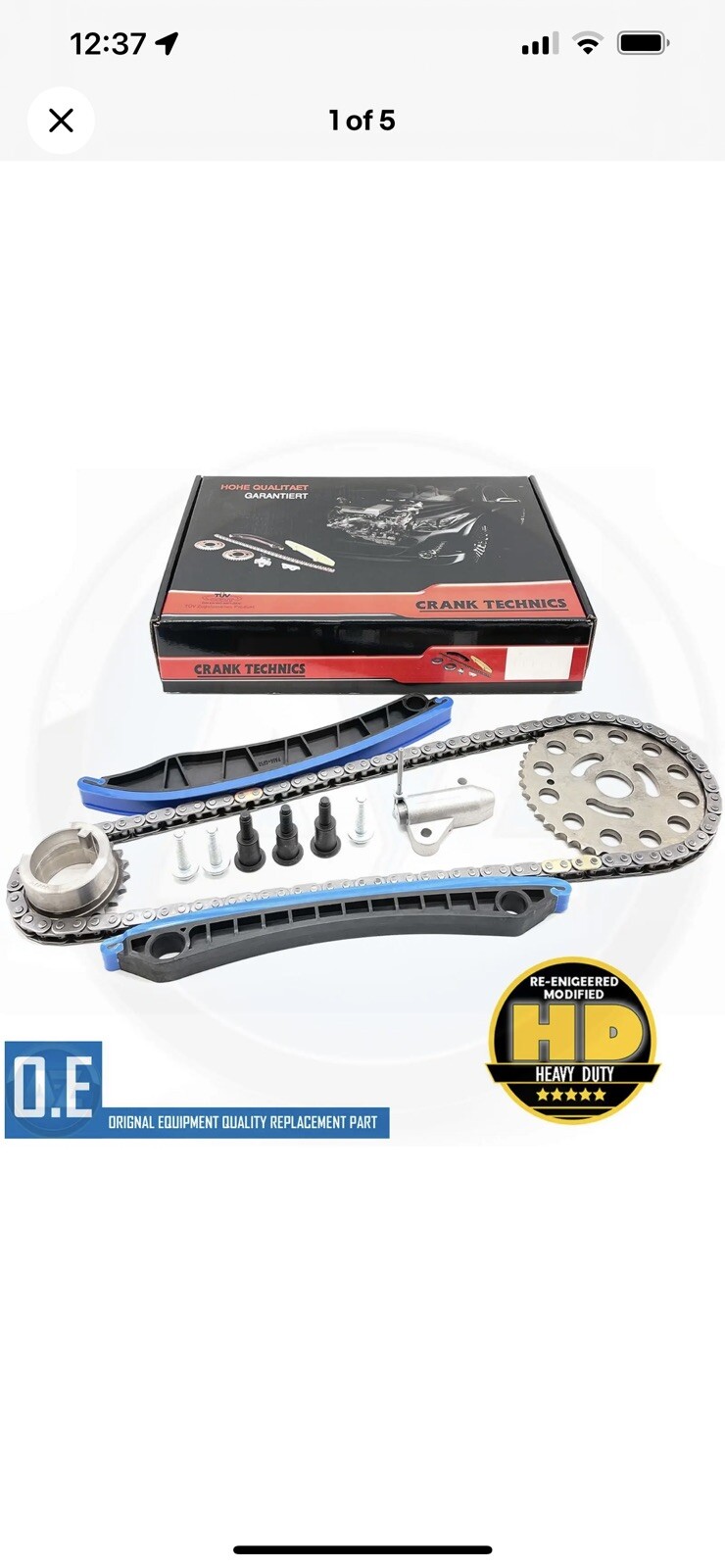 FOR VAUXHALL OPEL VIVARO 1.6 CDTi R9M 14- HEAVY DUTY TIMING CHAIN KIT ...
