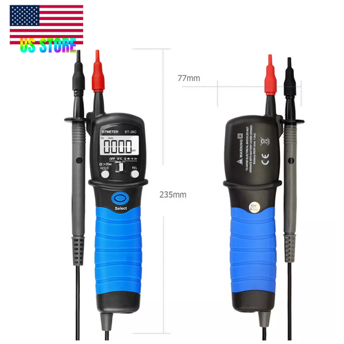 Digital Multimeter PEN Handheld 2 POLE VOLTAGE TESTER & DC/AC Volt Ohm ...