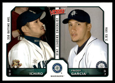 2002 Upper Deck Victory Ichiro Suzuki Freddy Garcia #100 Seattle ...