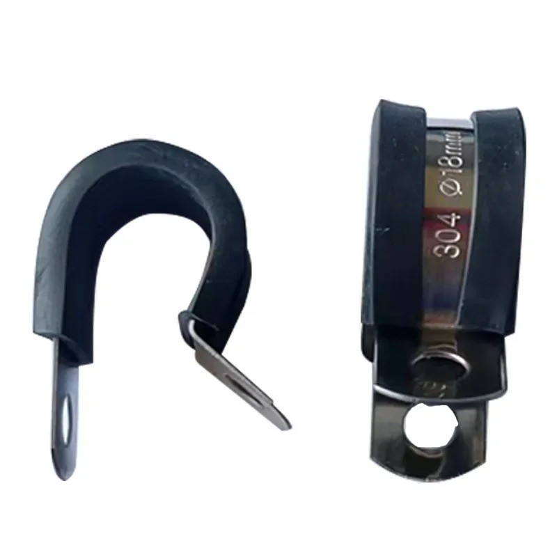 6-24MM Rubber Lined P Clips Hose Pipe Clamp Cable Mounting Clip ...