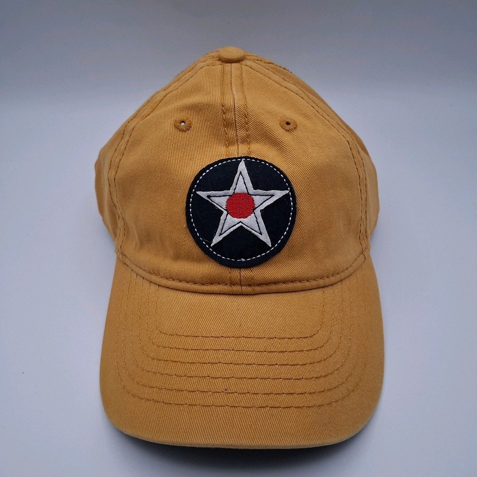 US Roundel Hat Cap National WWII Museum Strap Back Gold Military ...
