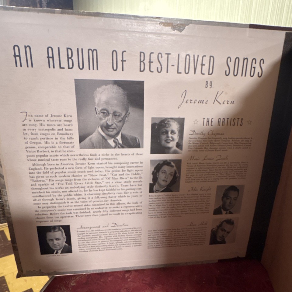 Victor Gems from Jerome Kern Musical Shows 12" 78 RPM Shellac Box Set ...