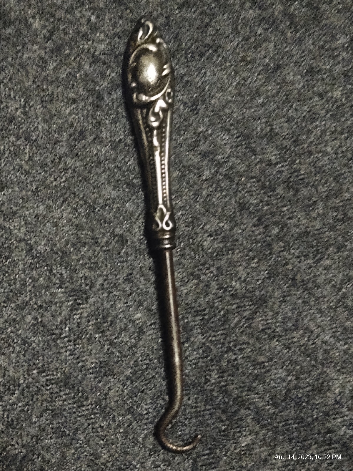 Antique Button Boot Hook Corset Lace Puller - Gem