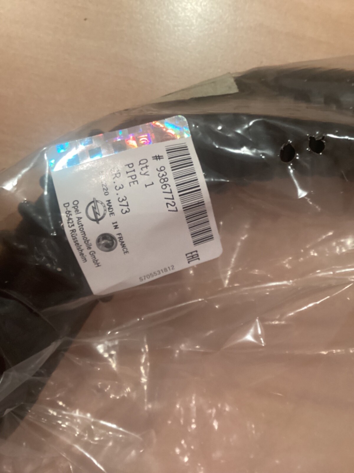 20310 H8e 2014-2018 Vauxhall VIVARO RENAULT TRAFIC Intercooler Hose ...