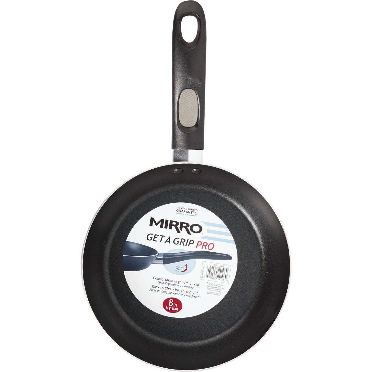 Mirro A79702 Get a Grip Aluminum Nonstick Fry Pan Cookware 8-inch Black ...