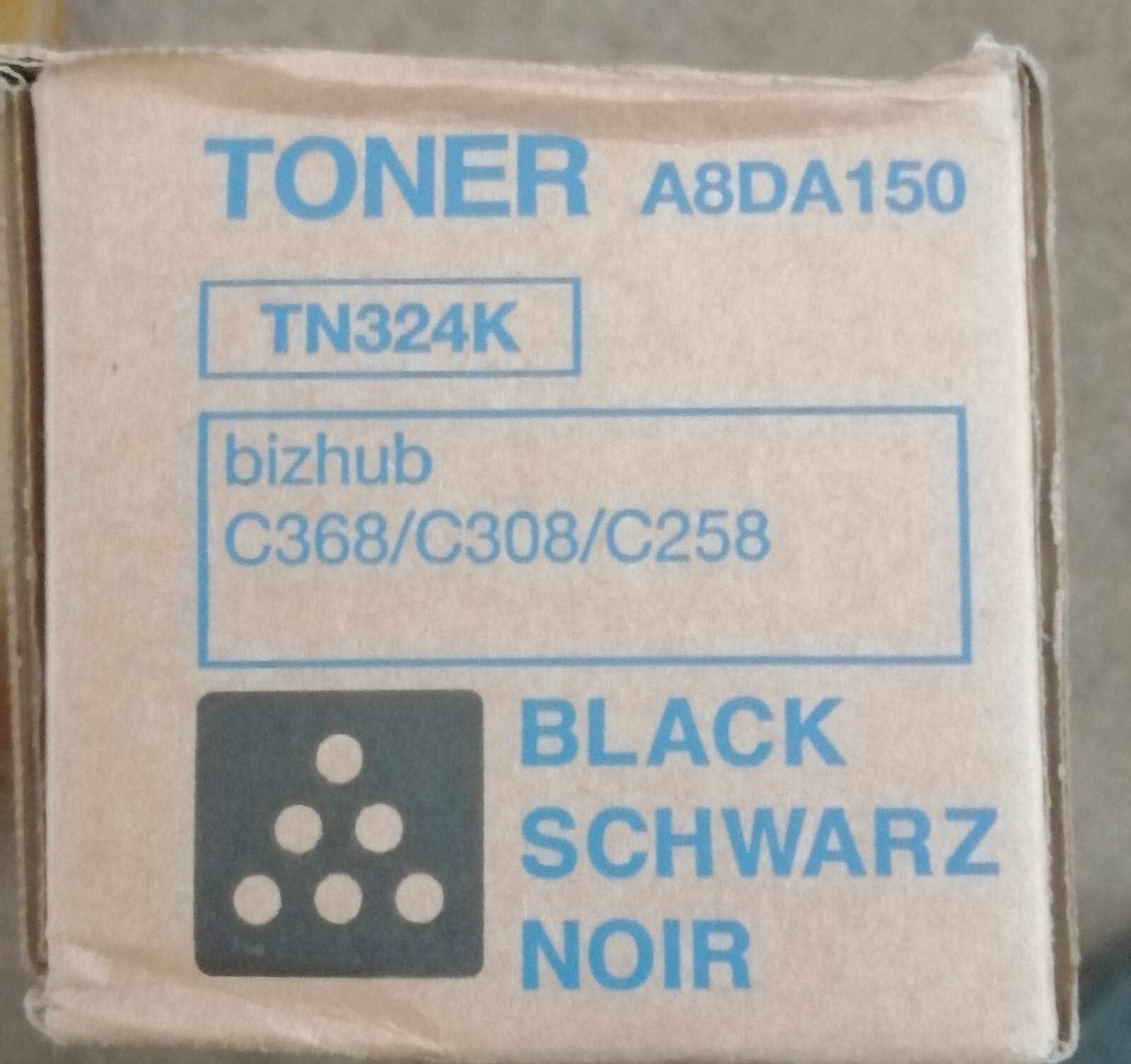 Konica Minolta Tn324k Black Toner A8DA150 28000 Pages for sale online ...