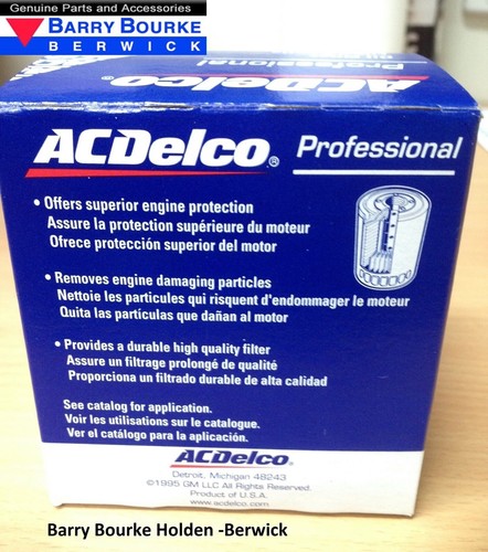 New Genuine Holden Oil Filter for Holden Commodore VE/VF V8 ASM Part ...