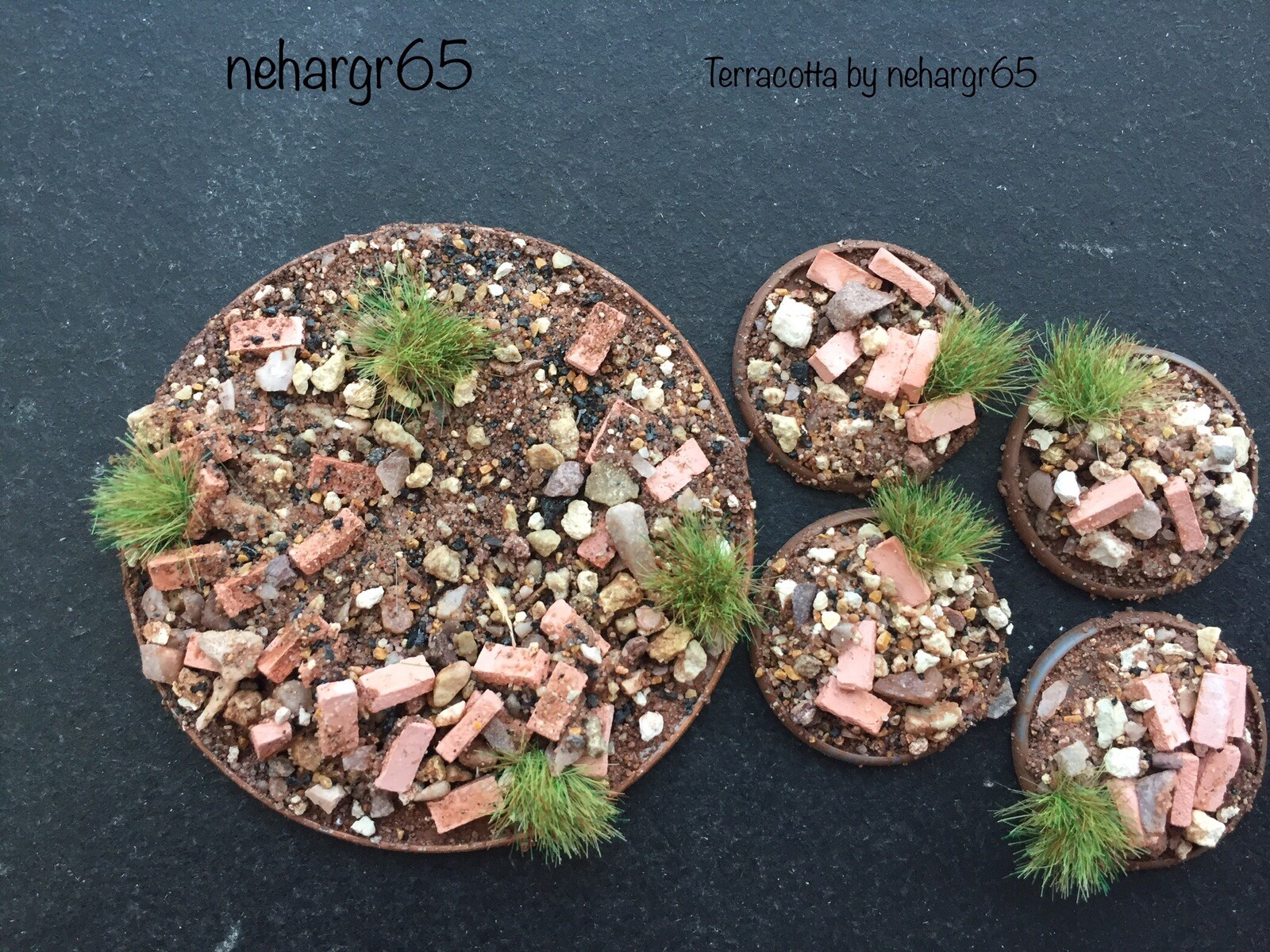 Miniature basing and terrain, urban rubble. Ideal warhammer 40k bolt ...