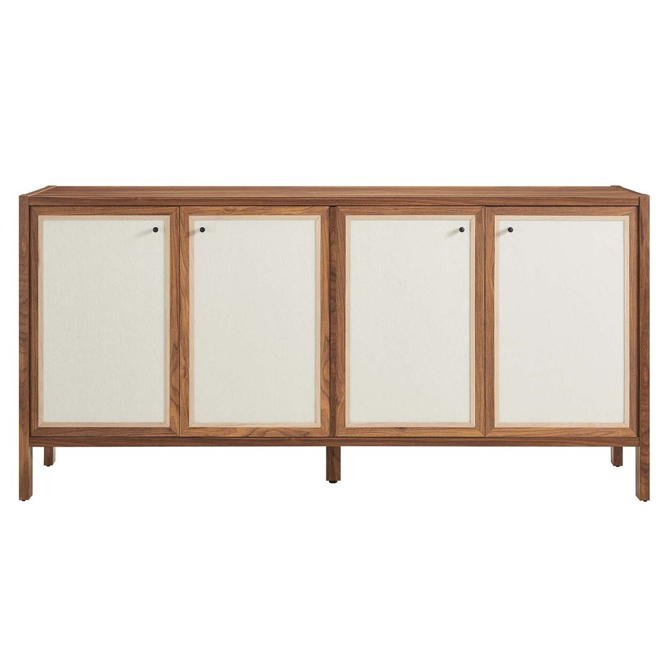 Modway Capri 65" Wood Grain Sideboard Storage Cabinet in Walnut | eBay