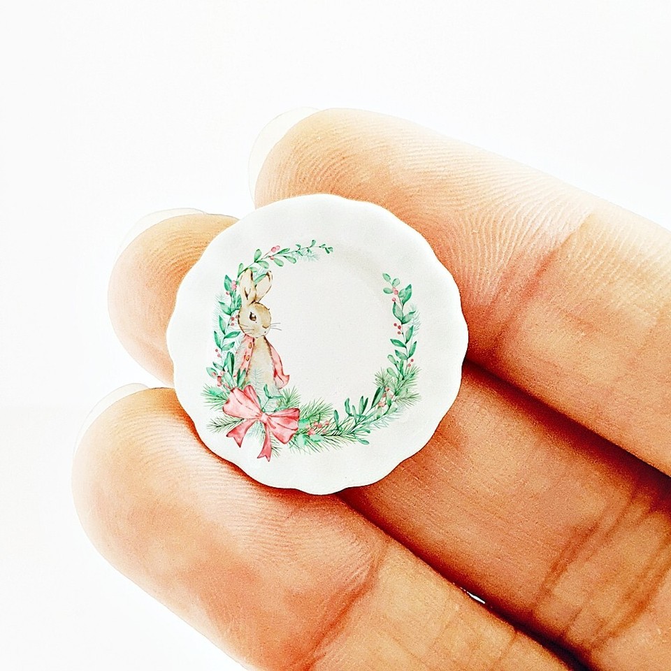 Miniature Ceramic Plates Set 1:12 Dollhouse Kitchen Accessories ...