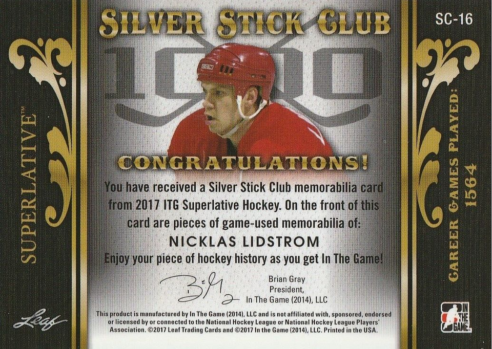 2017-18 ITG Superlative Silver Stick Club Spectrum Magenta Nicklas ...