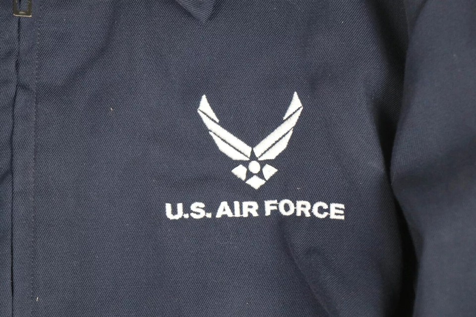 Men's US Air Force USAF Blue Lightweight Jacket Military | eBay