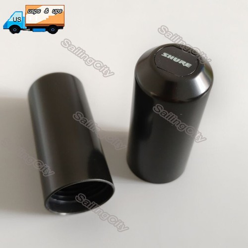 2PCS Wireless Microphones Mic Battery Cap Cup Cover Screw On For Shure ...