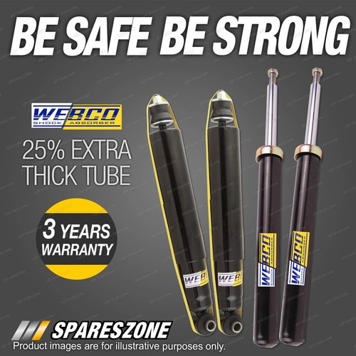 Front + Rear Super Low Webco Shocks for Holden Commodore VB VC VH VK VL ...