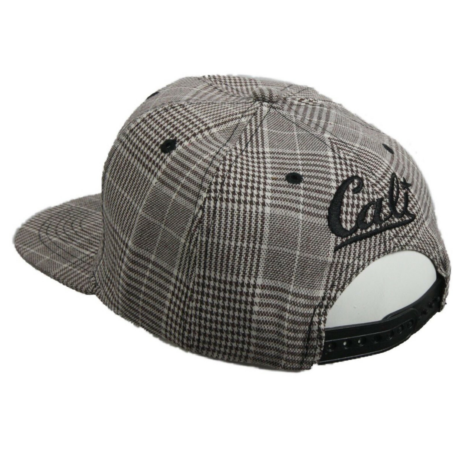 Baseball Cap CALI Sun Hat CA Check Snapback Flat Bill Hip Hop ...